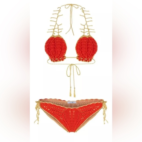 My Beachy Side | Swim | My Beachy Side Ginger Shell String Bikini Flame ...